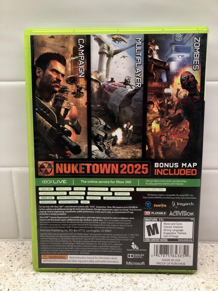 Call of Duty Black Ops II : XBOX 360 : Activision : COD | eBay