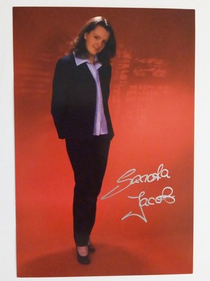 Sandra Jacob - - original Autogramm - ca. 14,5x10cm - Autogrammkarte | eBay