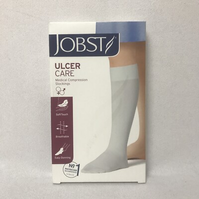 Jobst Ulcer Care White Medical Compression Stockings With 3 Liners ...