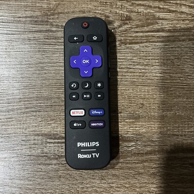 OEM Genuine Philips Roku TV Remote Control Netflix Disney Plus Apple TV ...