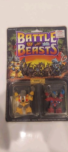 Battle Beasts Wolfgang Walrus & Powerhouse Mouse Open Package Series 2 ...