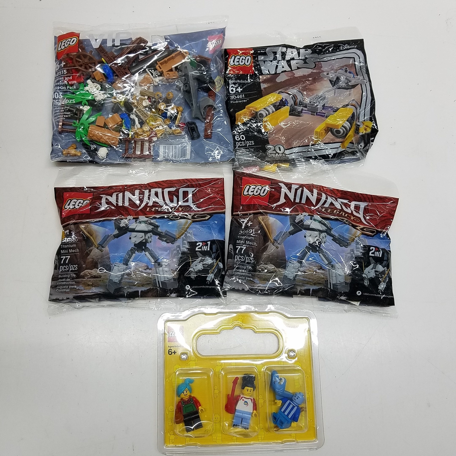 LEGO Sealed Polybags Sets + 3 Build Your Own Minifigs | eBay