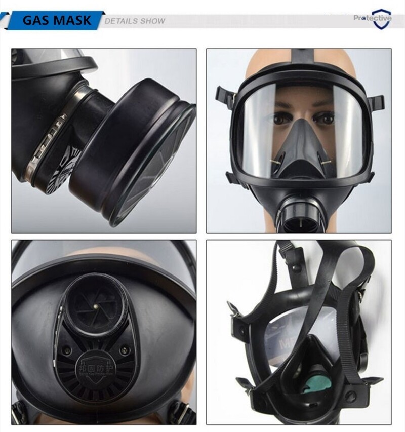 Full Face Gas Mask Soviet Military MF14 Respirator WIth 40mm Super ...