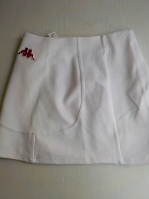 KAPPA for ZARA Womens Zipper Front Mini Skirt White with Logo SZ S NWT ...
