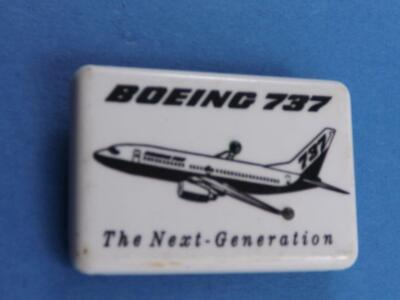 BOEING 737 NEXT GENERATION AIRPLANE BUTTON VINTAGE ADVERTISING AIRLINE ...
