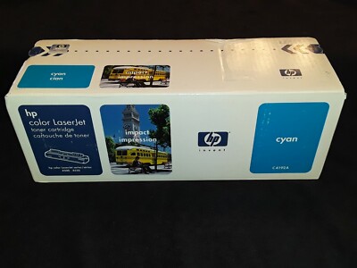 HP C4192A Cyan Color LaserJet Print Cartridge Toner Printing Genuine ...