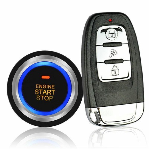 Keyless Entry Engine Start Push Button Remote Alarm Kit For Car ...