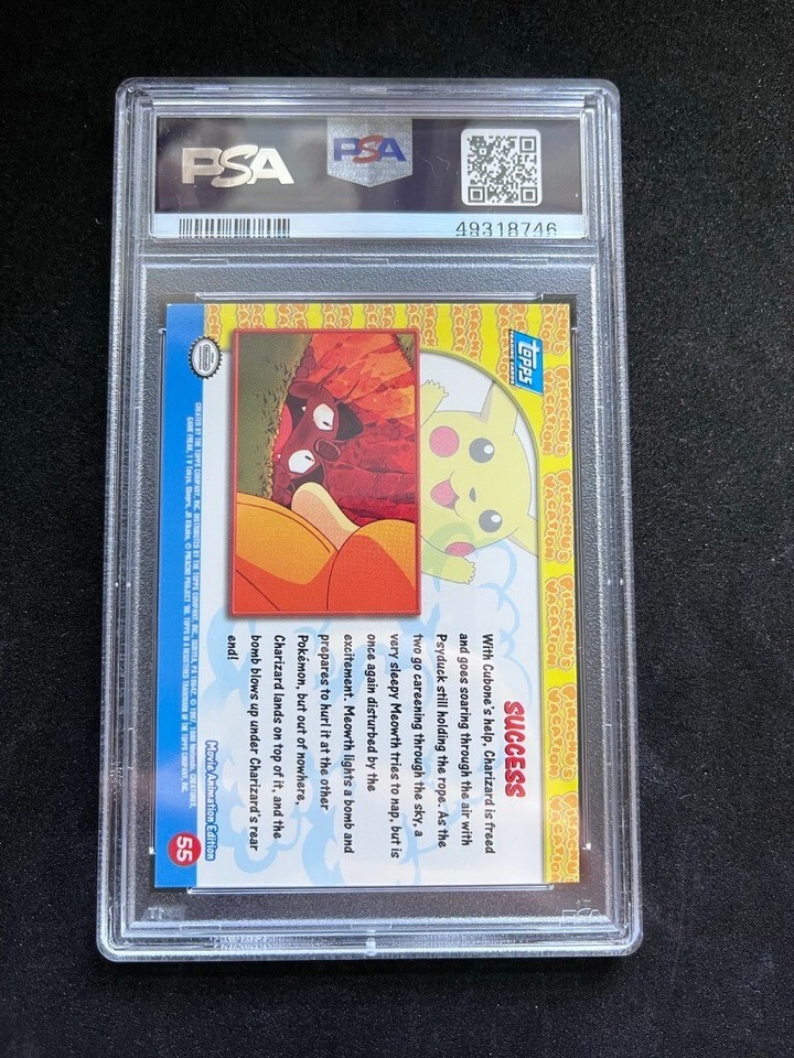 1999 Topps First Movie Edition Rainbow Foil Blue Logo PSA 8 SUCCESS #55 ...