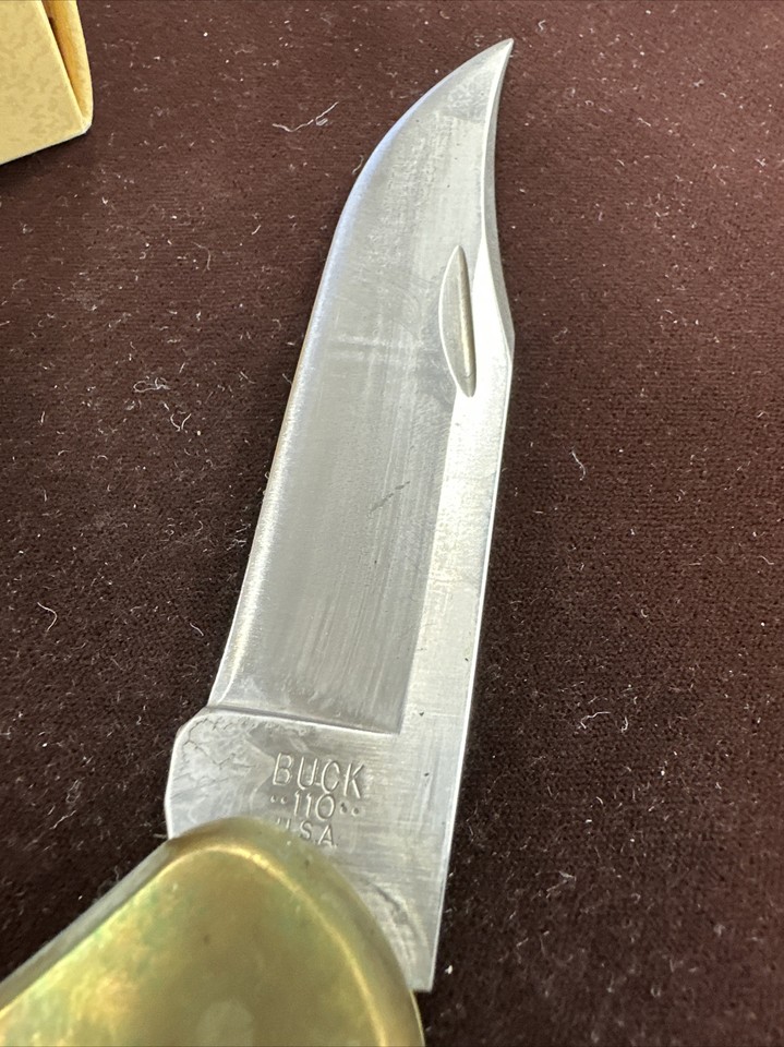 BUCK 110 Folding Hunter(car #381) New Old Stock- 1980’s NIB | eBay