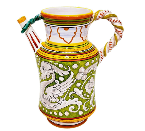 Margaritelli Vase Pourer Majolica Deruta Raffaellesco Draco 9 3/4" | eBay