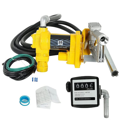 20GPM 12V Fuel Transfer Pump DC Gasoline for Gas Diesel Kerosene w ...