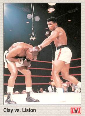 MUHAMMAD ALI (CLAY) VS. LISTON 1991 AW Sports Boxing Card #146 | eBay