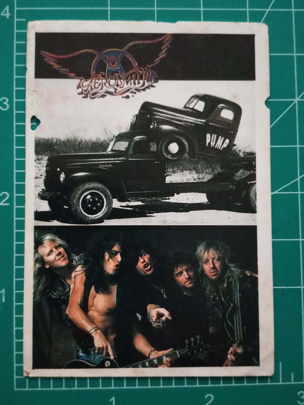 1990 ROCK ATTACK BAND GROUP MUSIC STARS CARD STICKER AEROSMITH PUMP ...