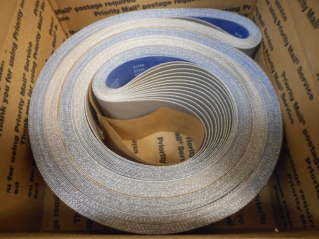 8 Norton U336 Norax 3" X 132" Sanding Belts X45 Grit (320 Grit) for ...