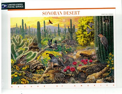 US 1999 SONORAN DESERT SCOTT 3293 FULL SHEET 33 CENT 10 STAMPS | eBay