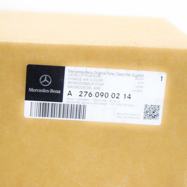 Mercedes-Benz C-class W205 Intercooler Radiator A2760900214 OEM for ...