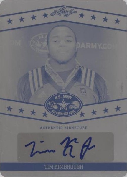 2013 Leaf U.S. Army All-American Bowl - Tour Autographs Printing Plate ...