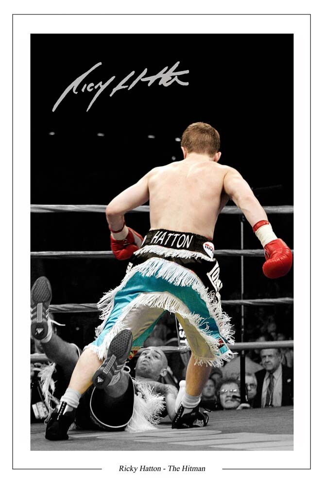 RICKY HATTON Signed Autograph PHOTO Fan Gift Signature Print BOXING ...