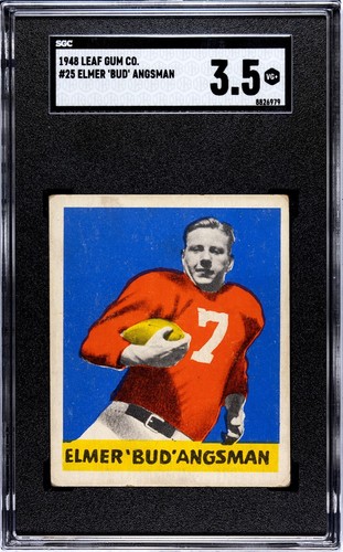 1948 Leaf - #25 Elmer Angsman (RC) SGC 3.5 SET BREAK | eBay