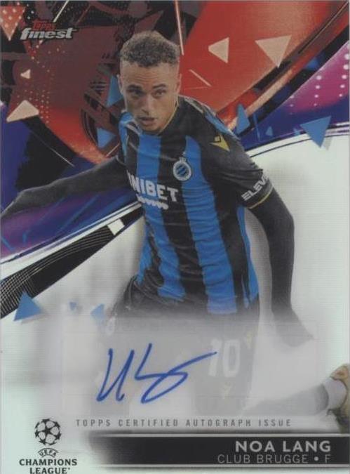 2021-22 Topps Finest Uefa Champions League - Autographs Noa Lang #BA-NL ...