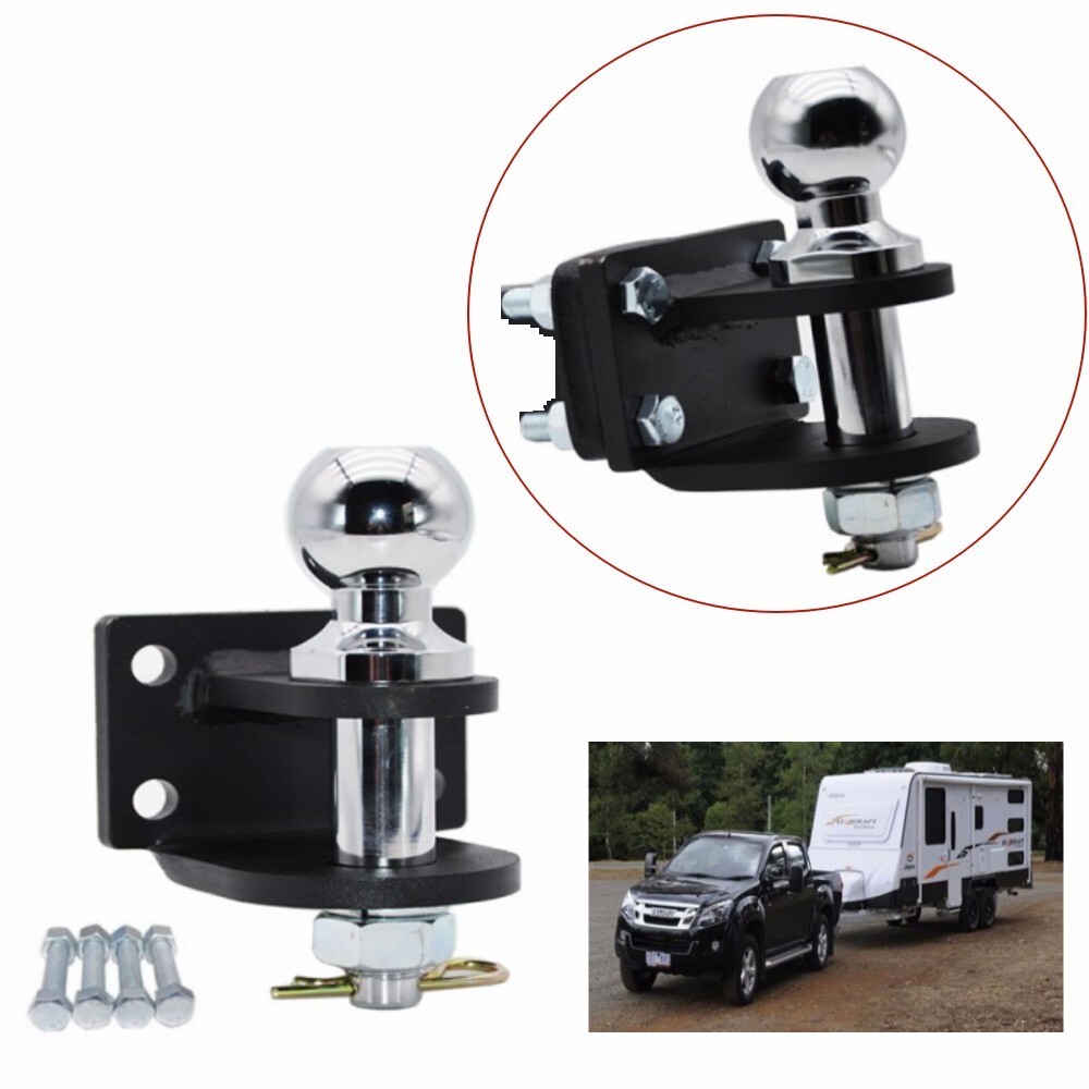 3500kg Towbar Ball and Pin Coupling 50mm Ball Universal Tow Hitch Hook ...