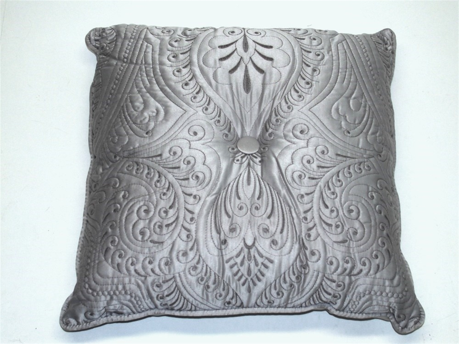 Ellison Embroidered Pillow Sold by Belk for $40 ~ Pearl Gray ~ 16" x 16 ...