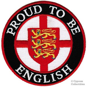 Embroidered Flags & Political Iron - On Sewing Patches Proud English ...