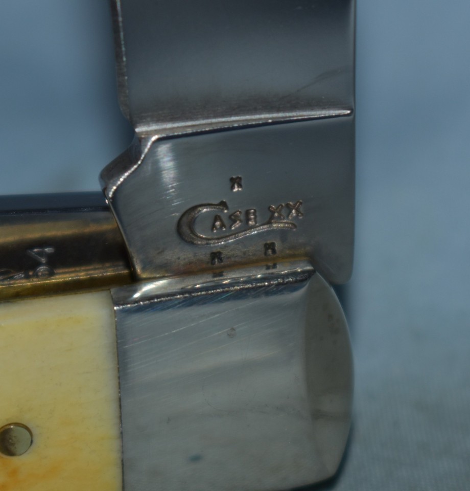 RARE CASE XX BONE STAG LARGE TRAPPER KNIFE 6.5254 3 DOT 2017 "NEAR MINT ...