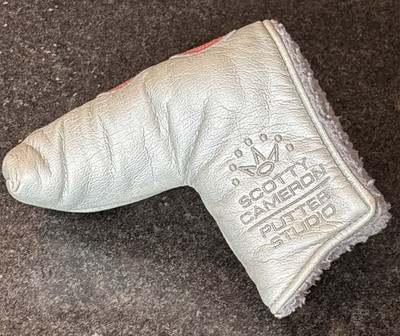 Scotty Cameron Studio Select Silver 3 Red Dot Putter HeadCover NICE ...
