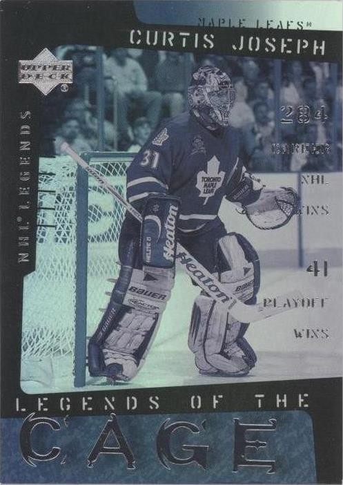2000-01 Upper Deck Legends - Legends of the Cage Curtis Joseph #LC4 for ...
