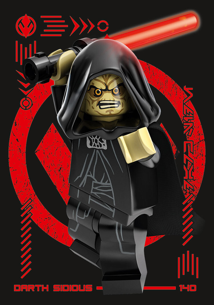 LEGO Star Wars Serie 4 Trading Card Nr. 140 - Darth Sidious | eBay