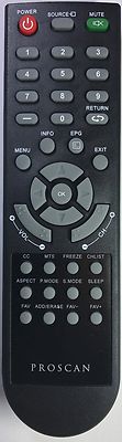 New Proscan TV Remote Control for PLED1960AB, RTPLED3792A, PLED1960A-B ...