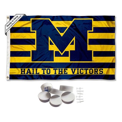 Michigan Team University Wolverines Hail to the Victors Large Logo ...