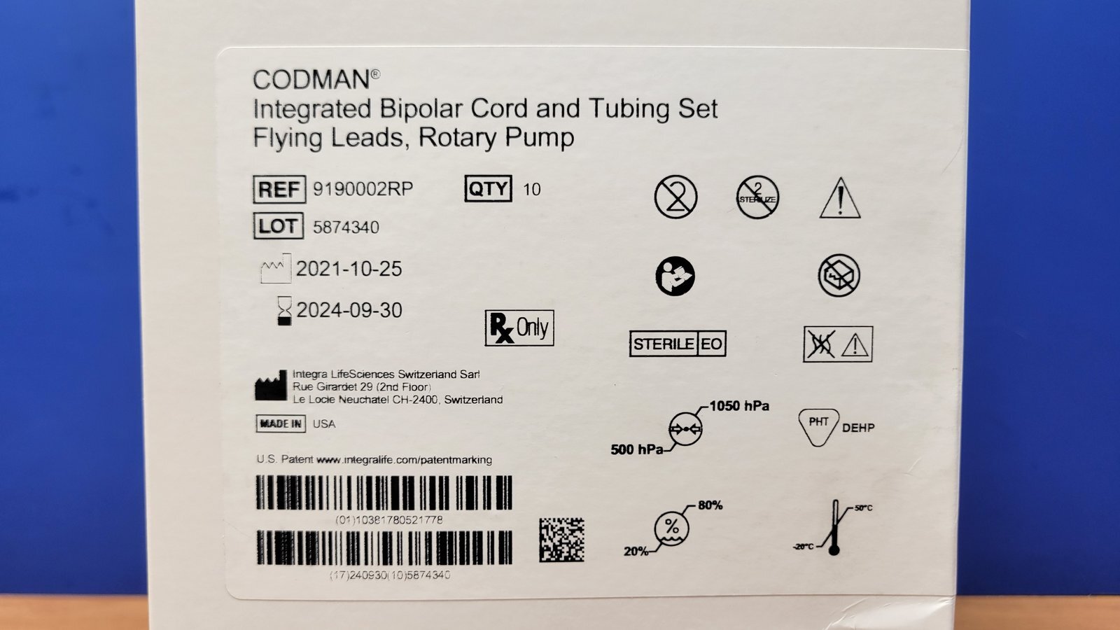 Codman # 9190002RP Integrated Bipolar Cord & Tubing Set for sale online ...