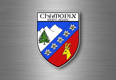 Sticker decal souvenir car coat of arms shield crest city france flag ...
