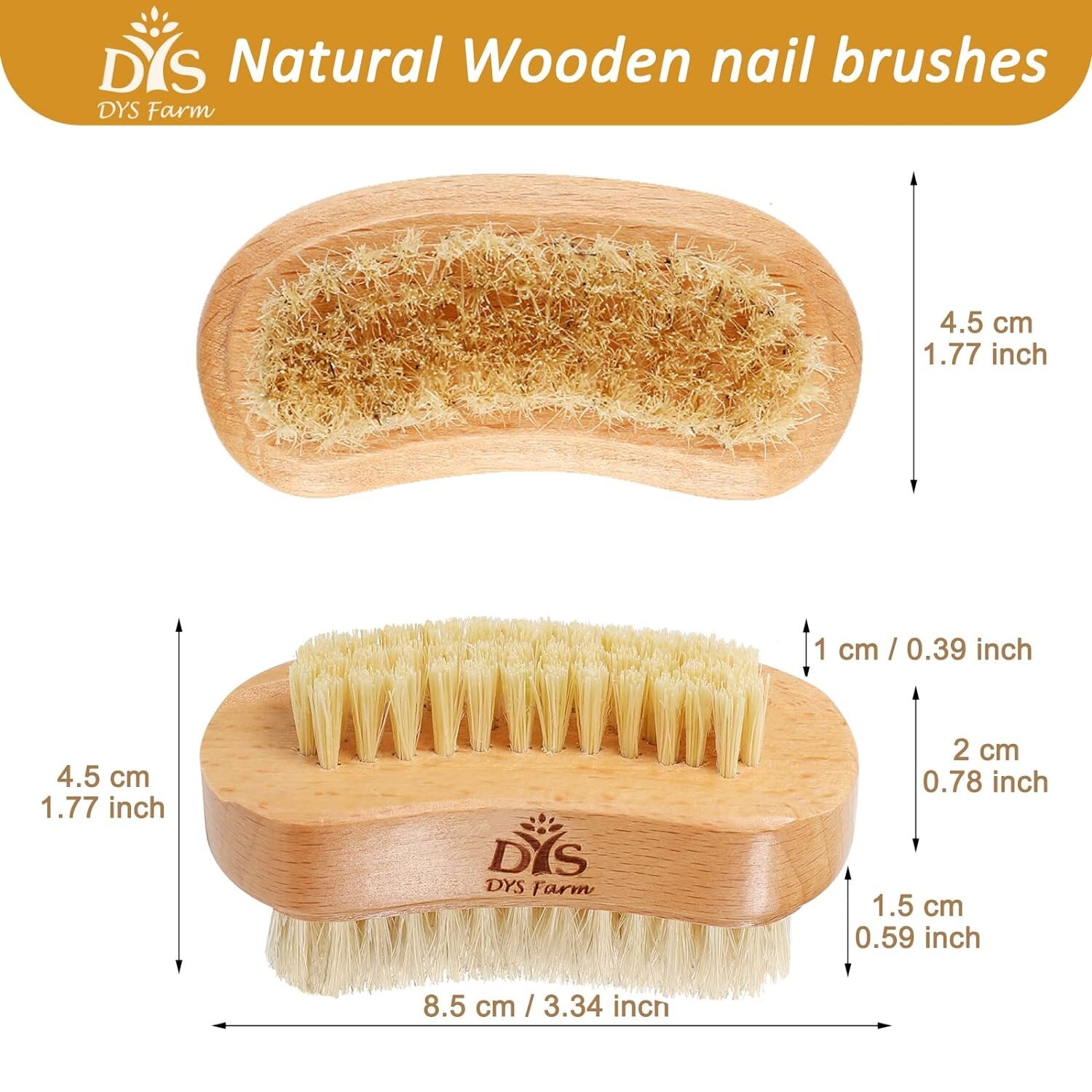 Wooden Finger Nail Brush to Clean Nails, Nail Scrubber for Men Kids ...