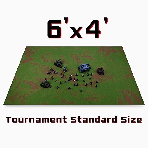Stratagem 6' x 4' Open Field Grass Terrain Neoprene Tabletop Wargaming ...