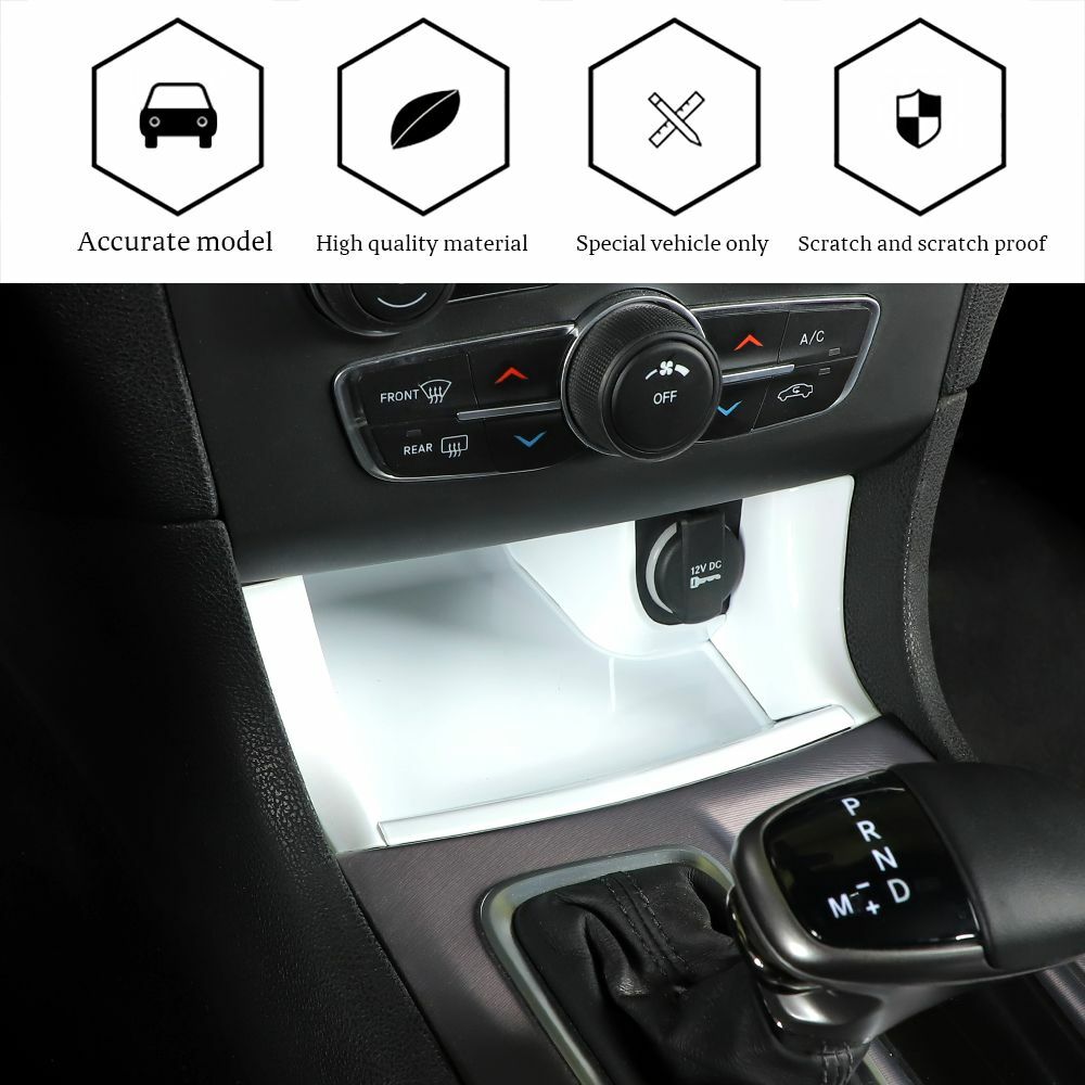 4pcs Center Consoles Gear Shift Storage Panel Trim For 2011+ Dodge ...