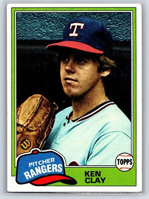 1981 Topps #305 Ken Clay Texas Rangers | eBay