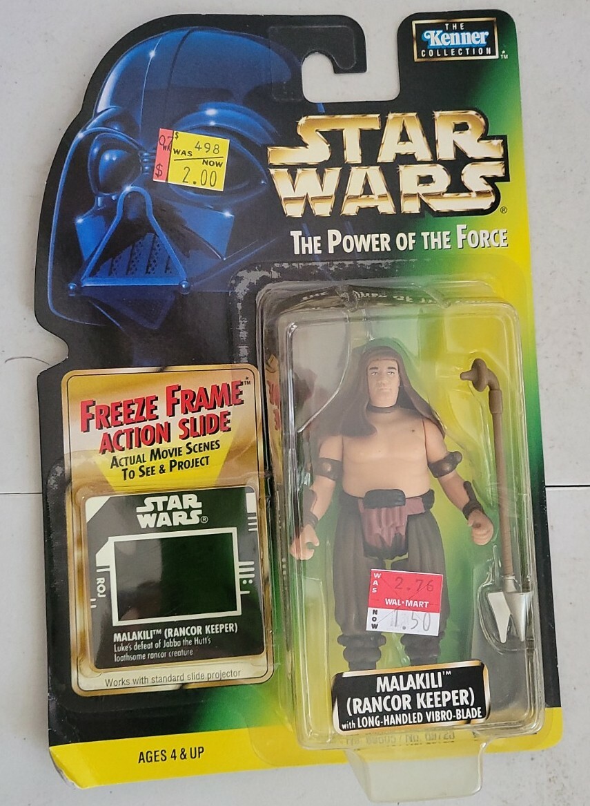 NEW STAR WARS POWER OF THE FORCE MALAKILI RANCOR KEEPER FIGURE 1997 ...