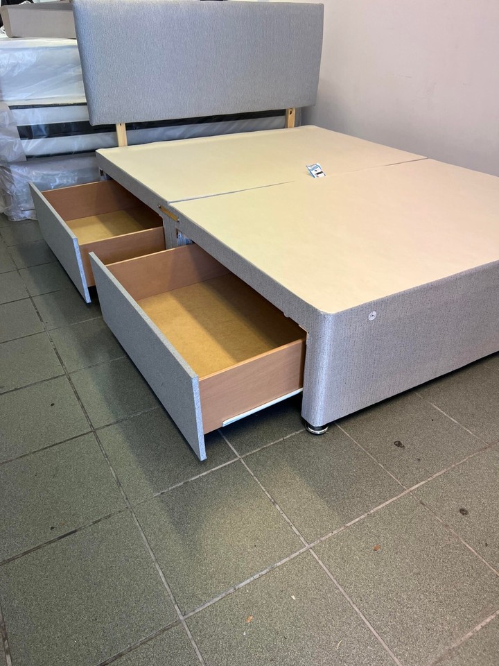 Small double, queen size, 4ft divan bed base! Choose colour, storage ...