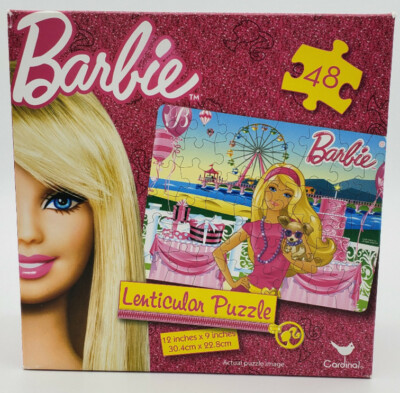 Brand New in Unopened Box Barbie Jigsaw Puzzle Lenticular 48 pieces | eBay