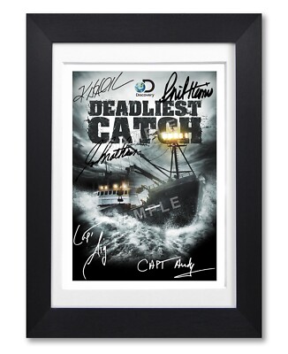 DEADLIEST CATCH CAST SIGNED POSTER TV SERIES SEASON PRINT PHOTO ...