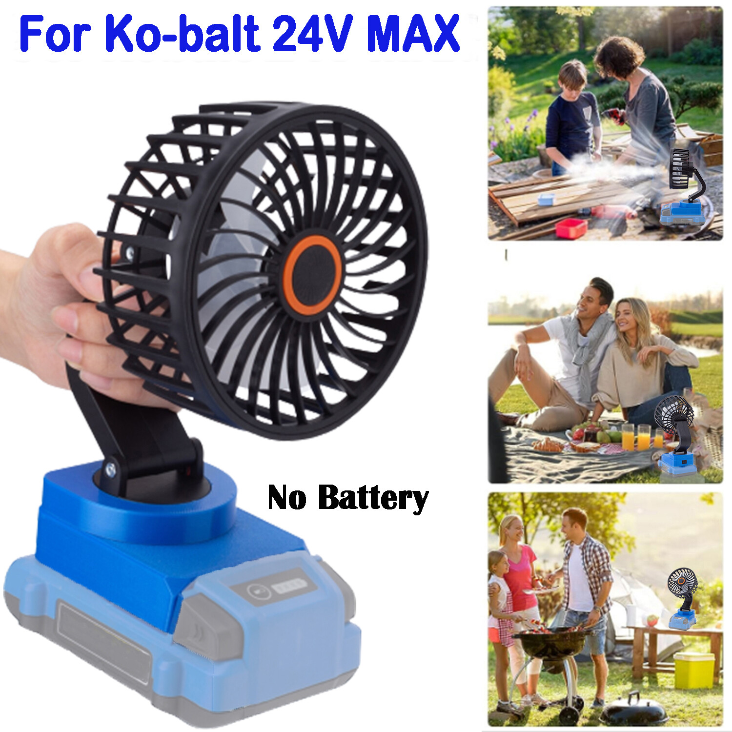 For Ko-balt 24V Max Battery Powered Cordless Portable Camping Jobsite ...