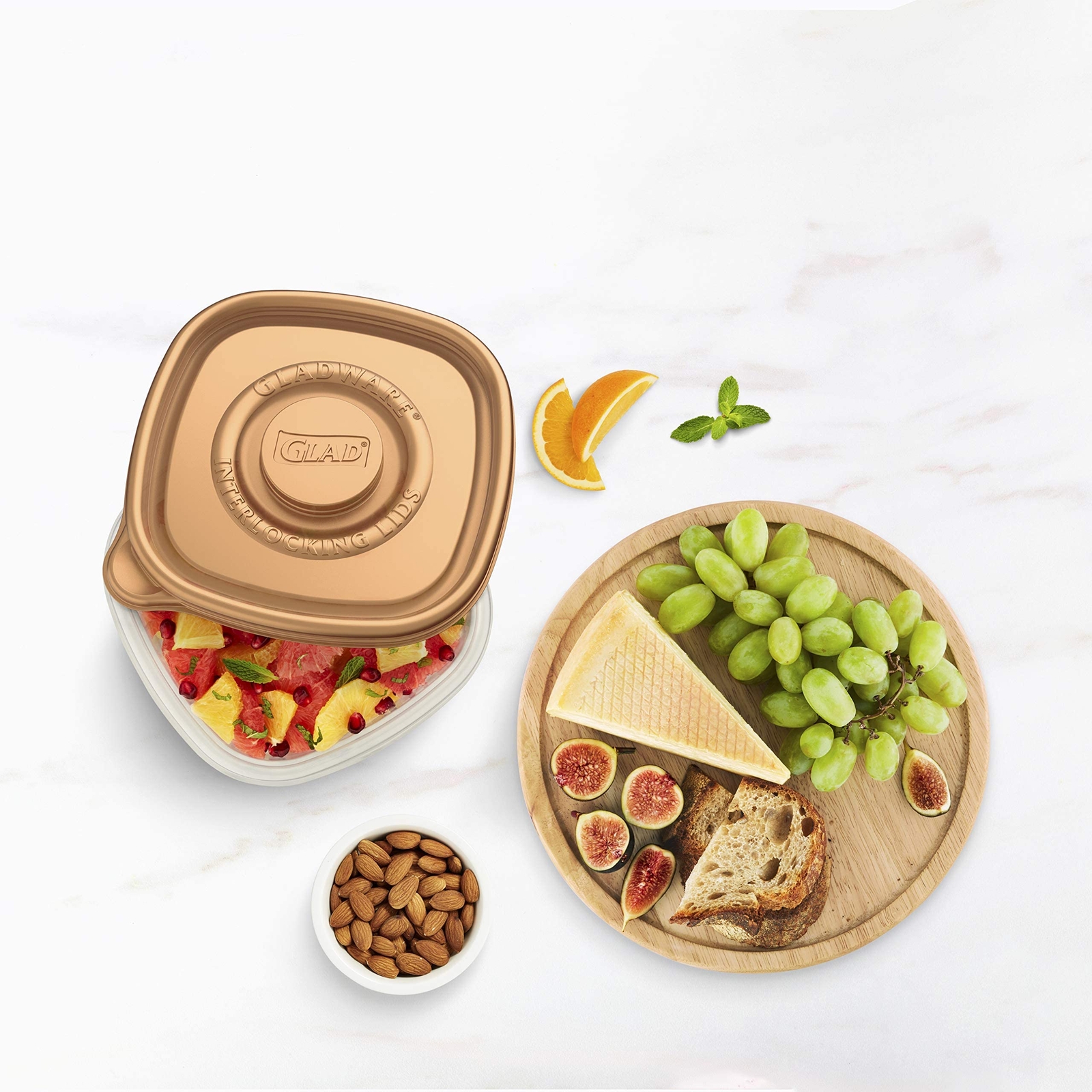 GladWare Home Tall Entree Food Storage Containers, Large Square Holds ...