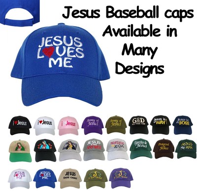 JESUS CHRISTIAN CATHOLIC BIBLE BASEBALL CAPS HATS VARIETY DESIGNS YOU ...