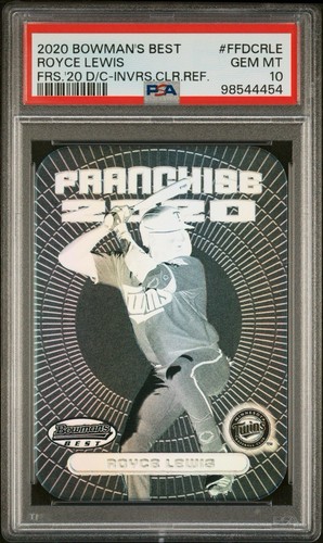 2020 Bowman's Best Royce Lewis Franchise 2020 Die-Cut Inverse Color SP ...