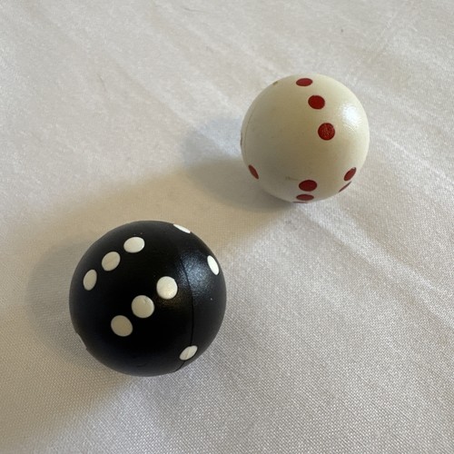 Vintage Round Dice Weighted To Land On Numbers Lot Of 2 Approximately 3 ...