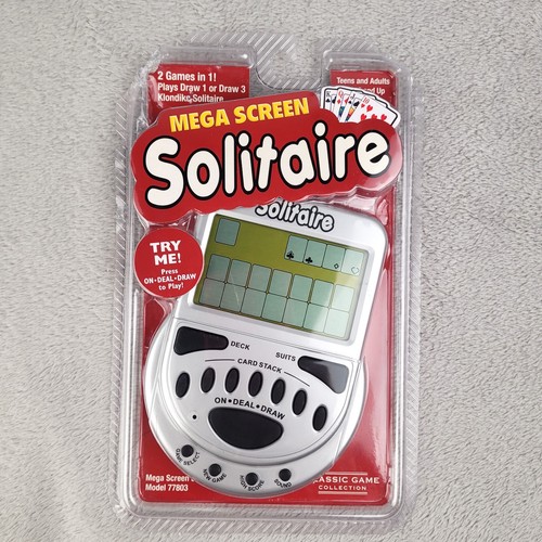 Mega Screen Solitaire Electronic Game Handheld Classic Game Collection #77803 | eBay
