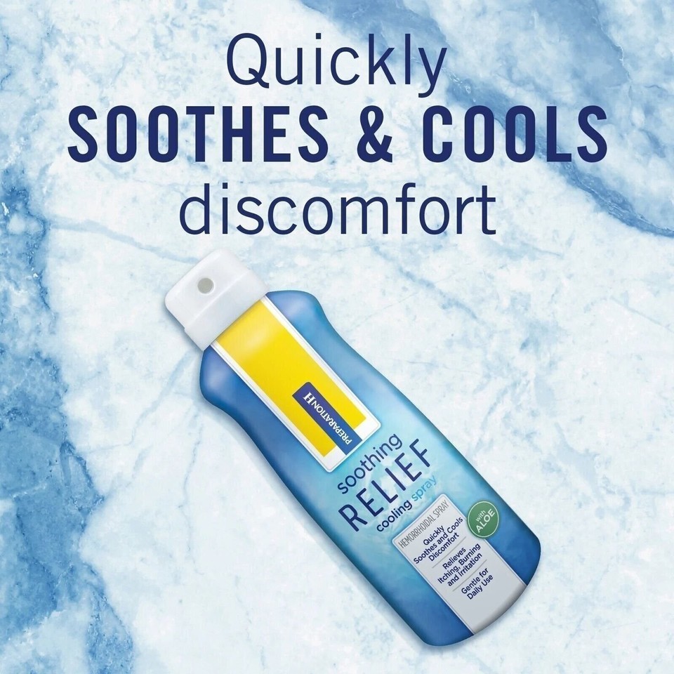 Preparation H Soothing Relief Cooling Spray, Witch Hazel Spray - 2.7 Oz ...